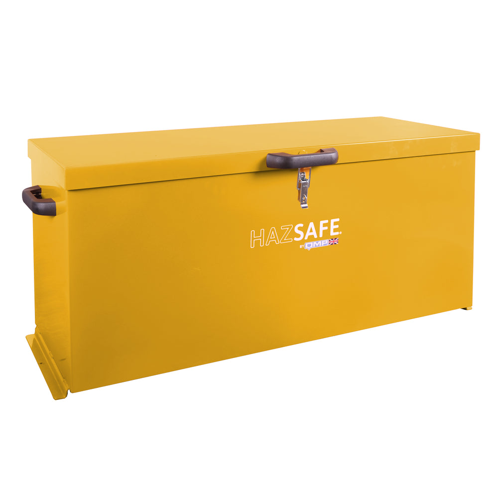 HazSafe Hazardous Site Security Box in Yellow with 100 Litre Sump Capa ...