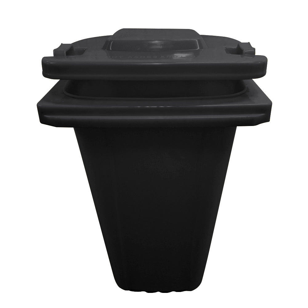 Recycle Bin Wheelie Bin 240l Black Supreme Hygiene