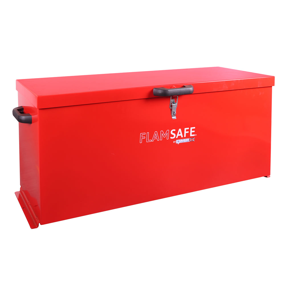 FlamSafe Hazardous Site Security Box in Red with 100 Litre Sump Capaci ...