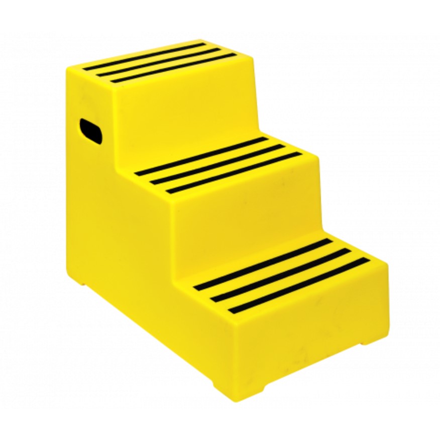 RW0103Y Heavy Duty Premium Safety Steps in Yellow - 3 Step – One Stop ...