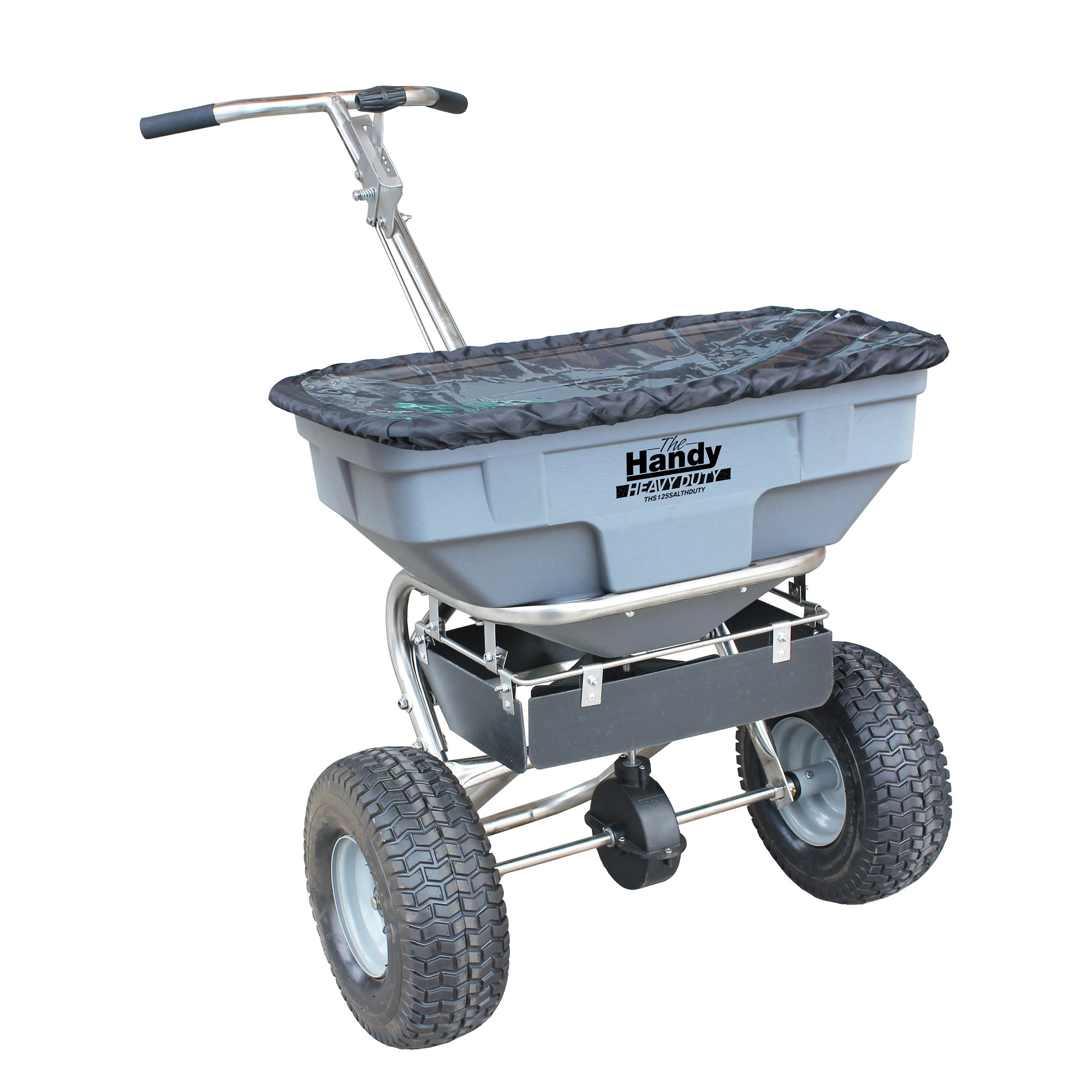 The Handy Walk Behind Heavy Duty 57kg (125lb) Push Salt Spreader – One ...