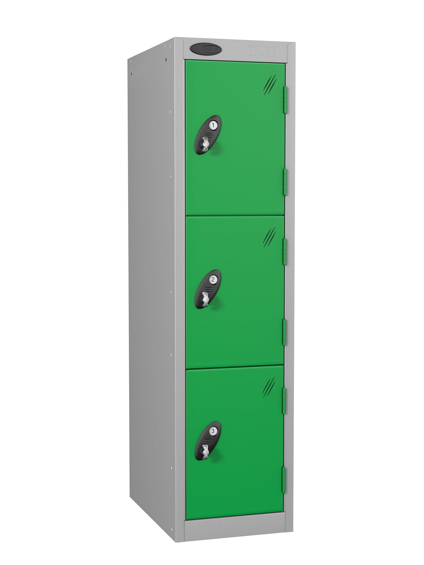 PROBELOW LOW LEVEL 1 NEST STEEL LOCKERS - FOREST GREEN 3 DOOR – One ...