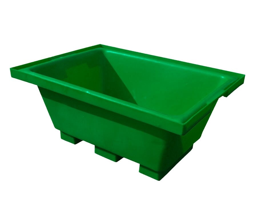 Heavy Duty Construction Mortar Mixing Tubs in Dark Green with a 300 Li ...